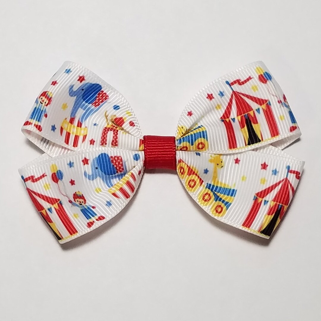 3" Circus Hair Bow - Etsy
