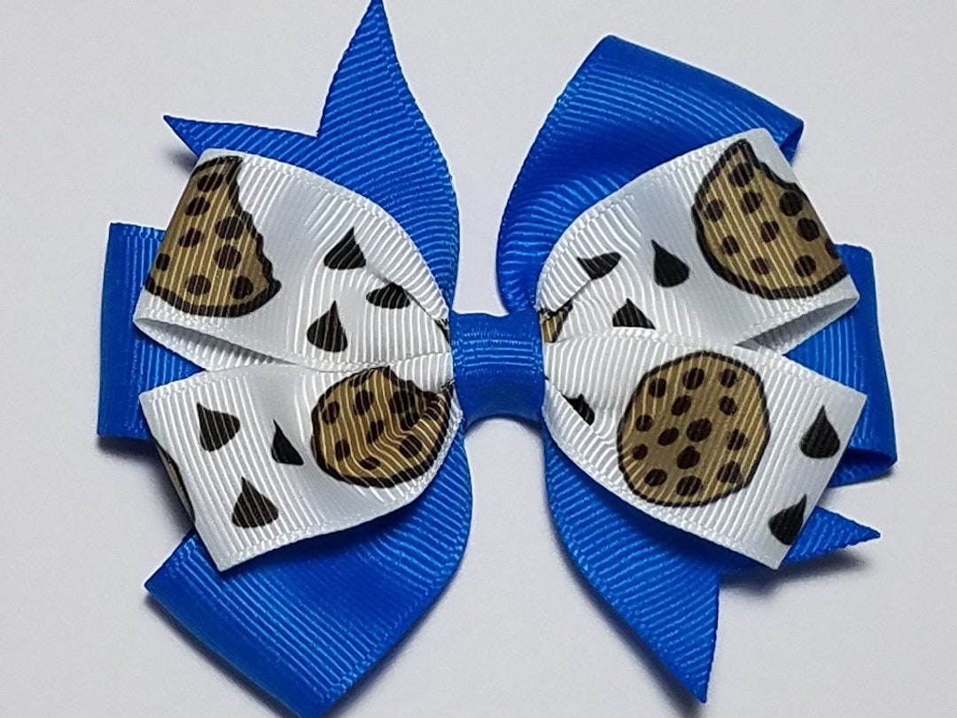 3.5 Chocolate Chip Cookie Hair Bow you Choose Solid Bow - Etsy