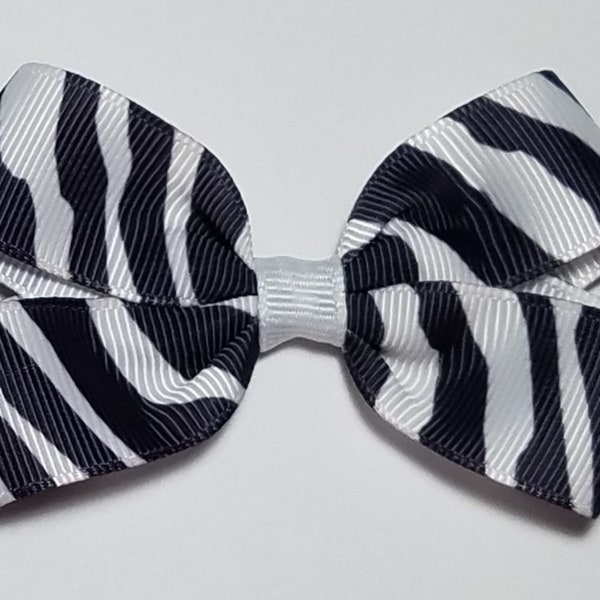 Zebra Hair Bow - Etsy