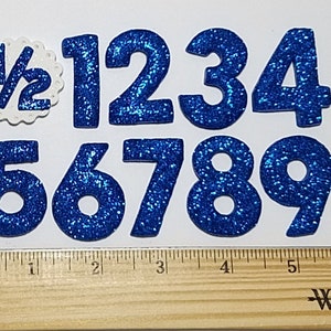Blue Glitter Birthday Number Add On - Etsy