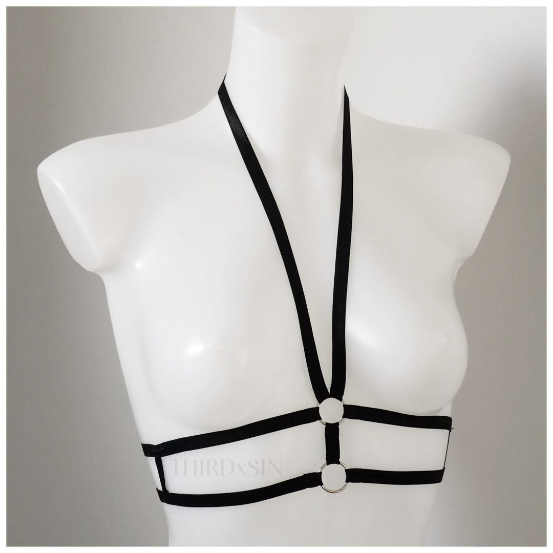 JUNO Harness for Women, Strappy Cupless Bra Accessory, Festival Rave ...