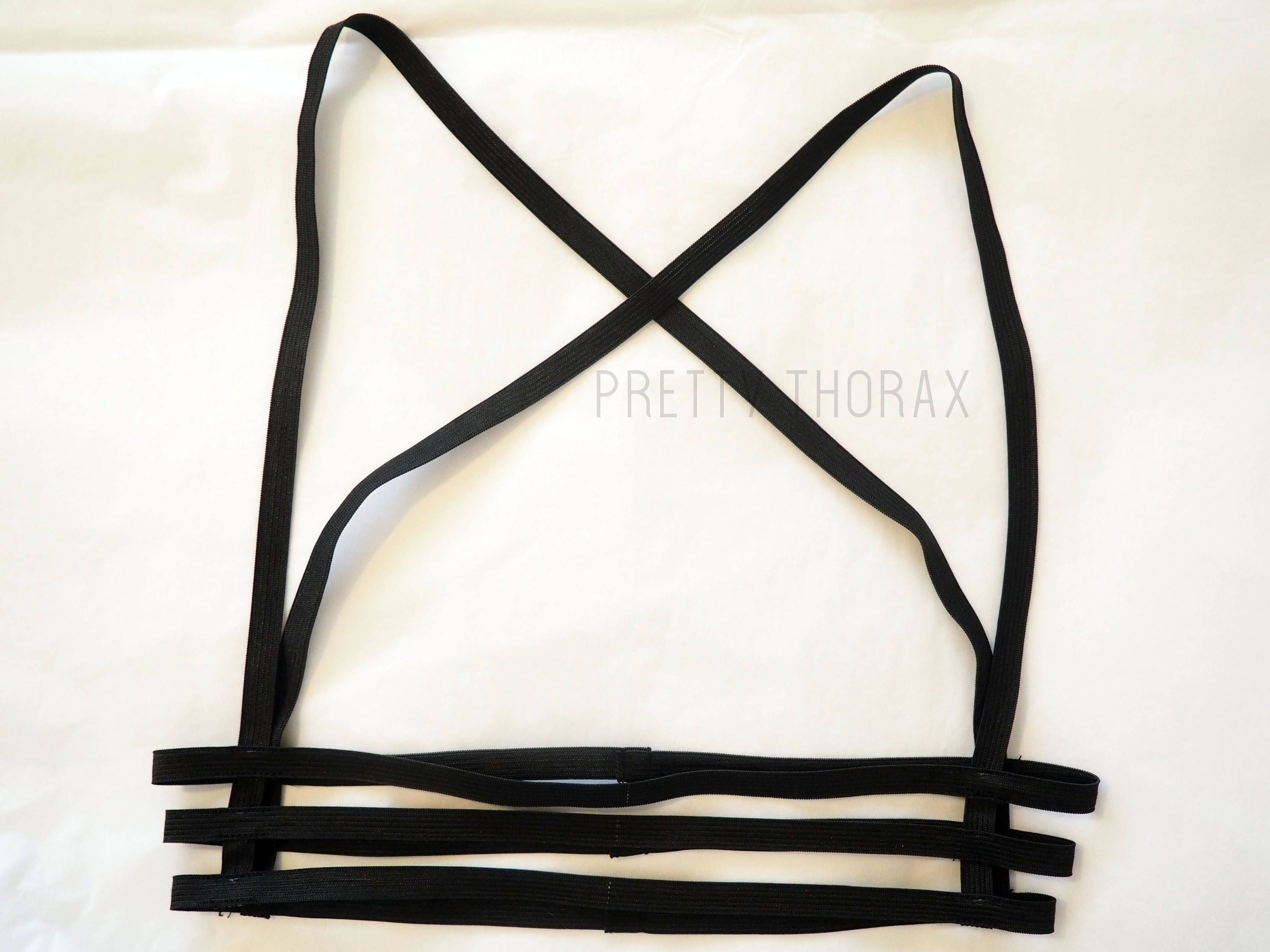 Caged Harness Elastic Underbust Cage Bra Women's - Etsy