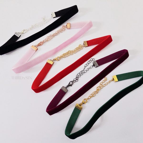 Velvet Choker - Etsy