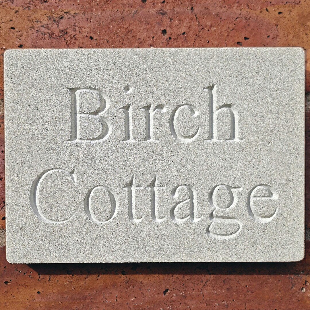 Portland Stone House Sign Various Sizes Jesmonite Finish Rectangular ...