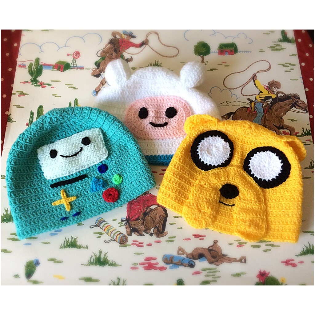 BMO Beemo Inspired Hat From Adventure Time. Crocheted Hat | Etsy