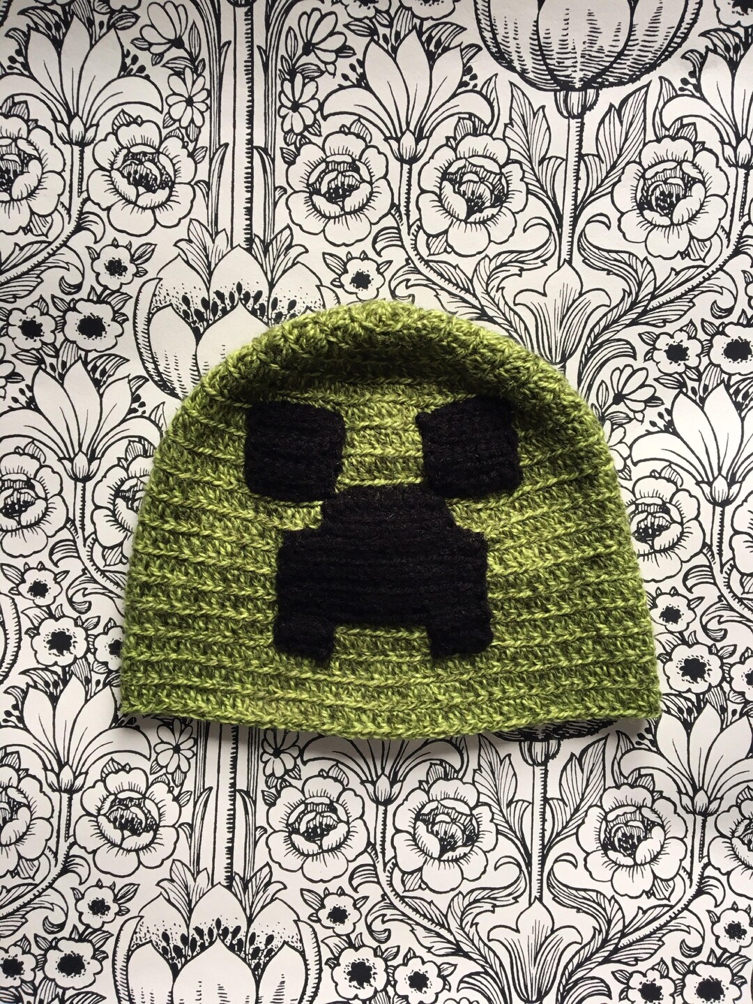 Minecraft Creeper Hat, Hand Crocheted and Available in All Sizes. - Etsy