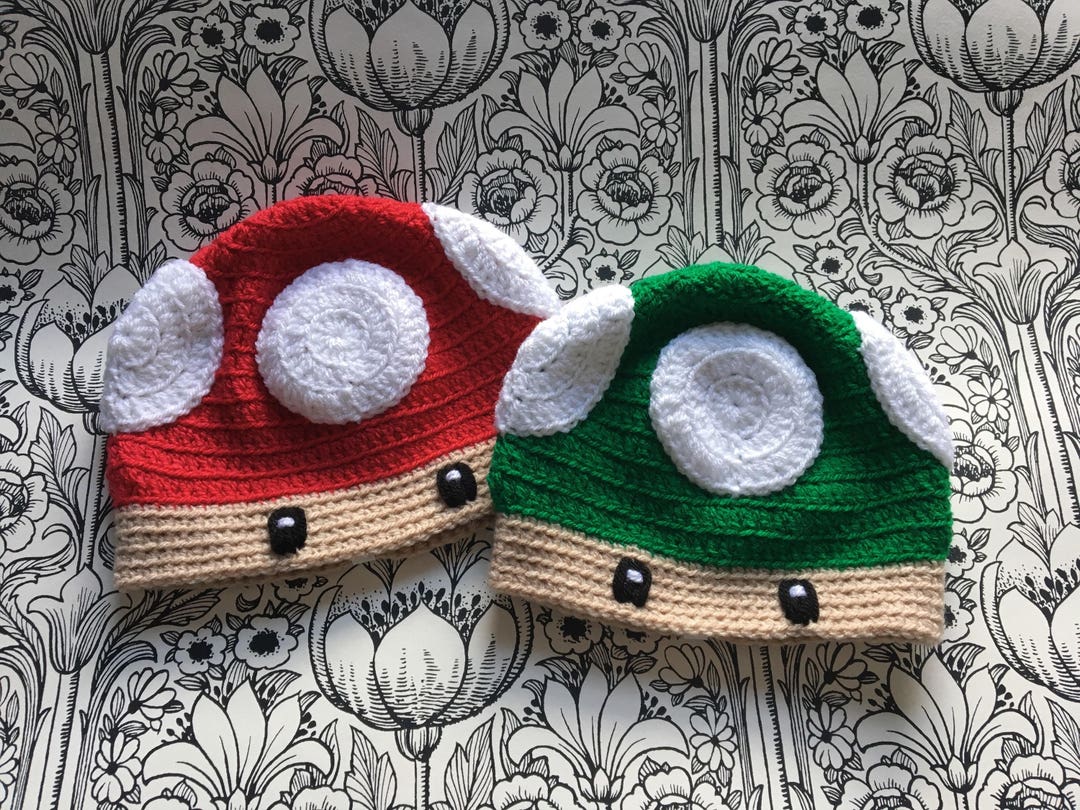 Mario Mushroom Inspired Childrens Hat! Hand Crocheted Toadstool Hat ...