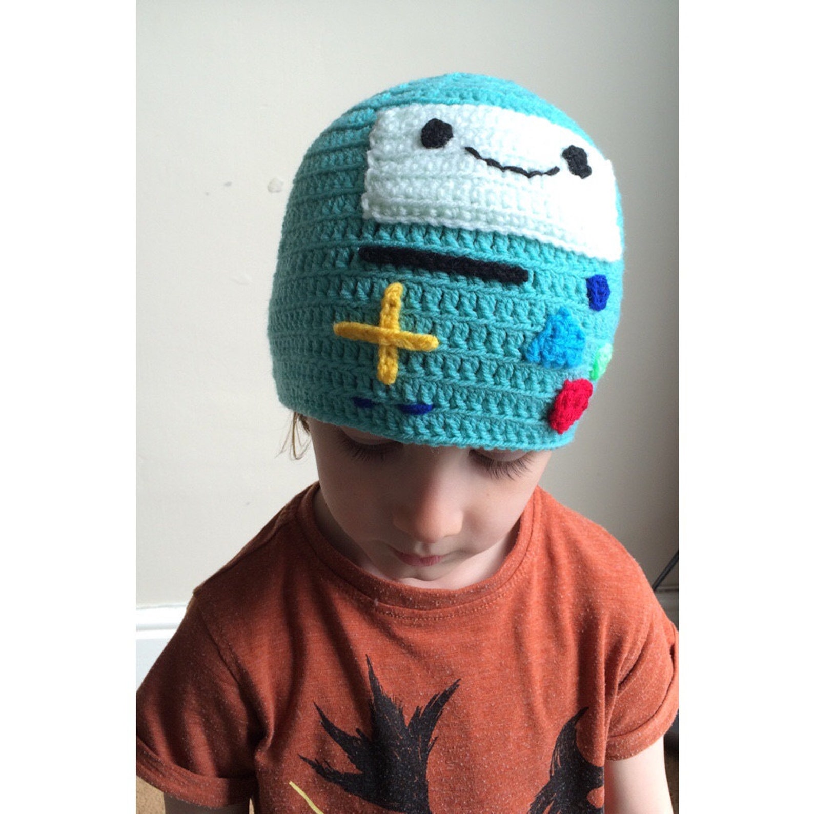 BMO Beemo Inspired Hat From Adventure Time. Crocheted Hat - Etsy UK