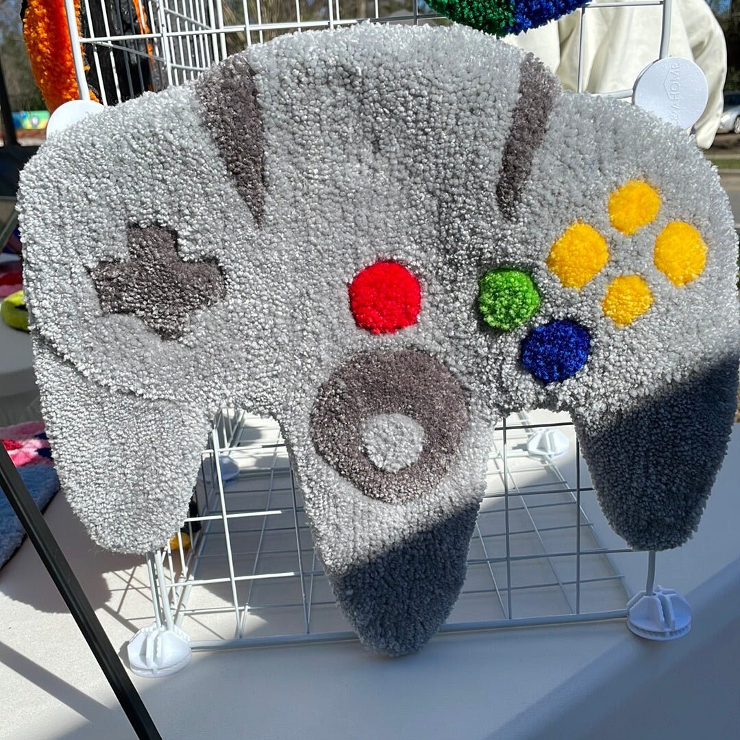 Nintendo 64 Controller Tufted Wall Hanging - Etsy