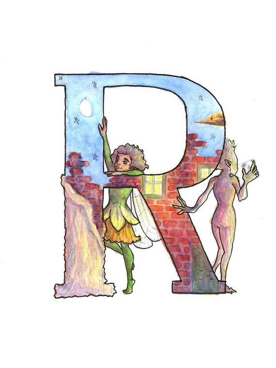 Lettre Fantaisie R