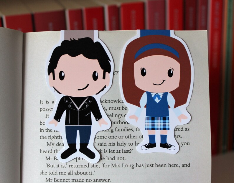 Set Of Rory And Jess Magnetic Bookmarks Gilmore Girls Etsy