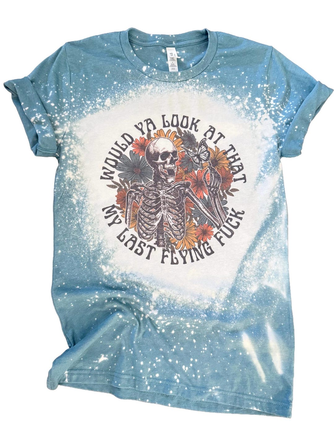 Would Ya Look at That My Last Flying F*ck - Bleached Tee - Etsy