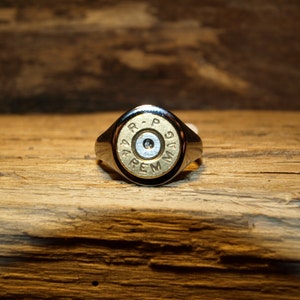 Handmade Stainless Steel 44 Magnum Bullet Ring - Etsy