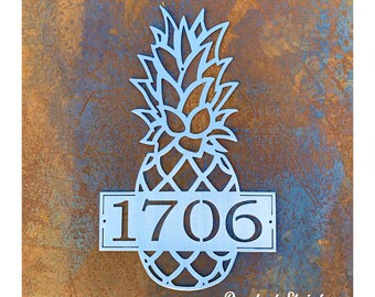 Metal Pineapple Sign - Etsy
