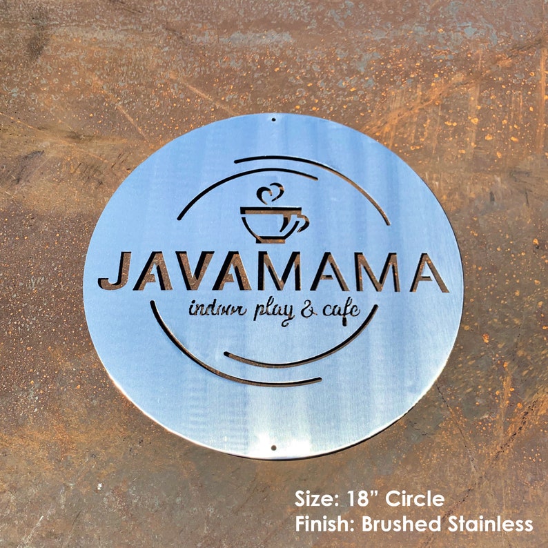 Custom Logo Sign Custom Metal Business Sign Your Metal - Etsy