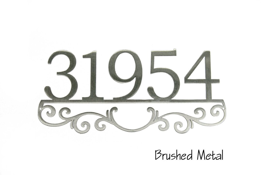 Custom Address Sign | Metal Address Sign | Address Sign With Scrollwork ...