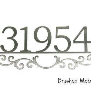 Custom Address Sign | Metal Address Sign | Address Sign With Scrollwork ...