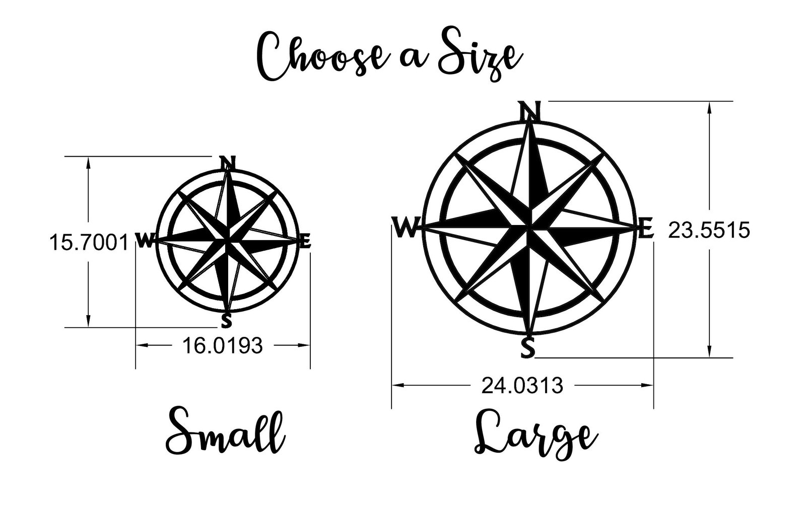 Nautical Compass Metal Compass Nautical Decor Beach | Etsy