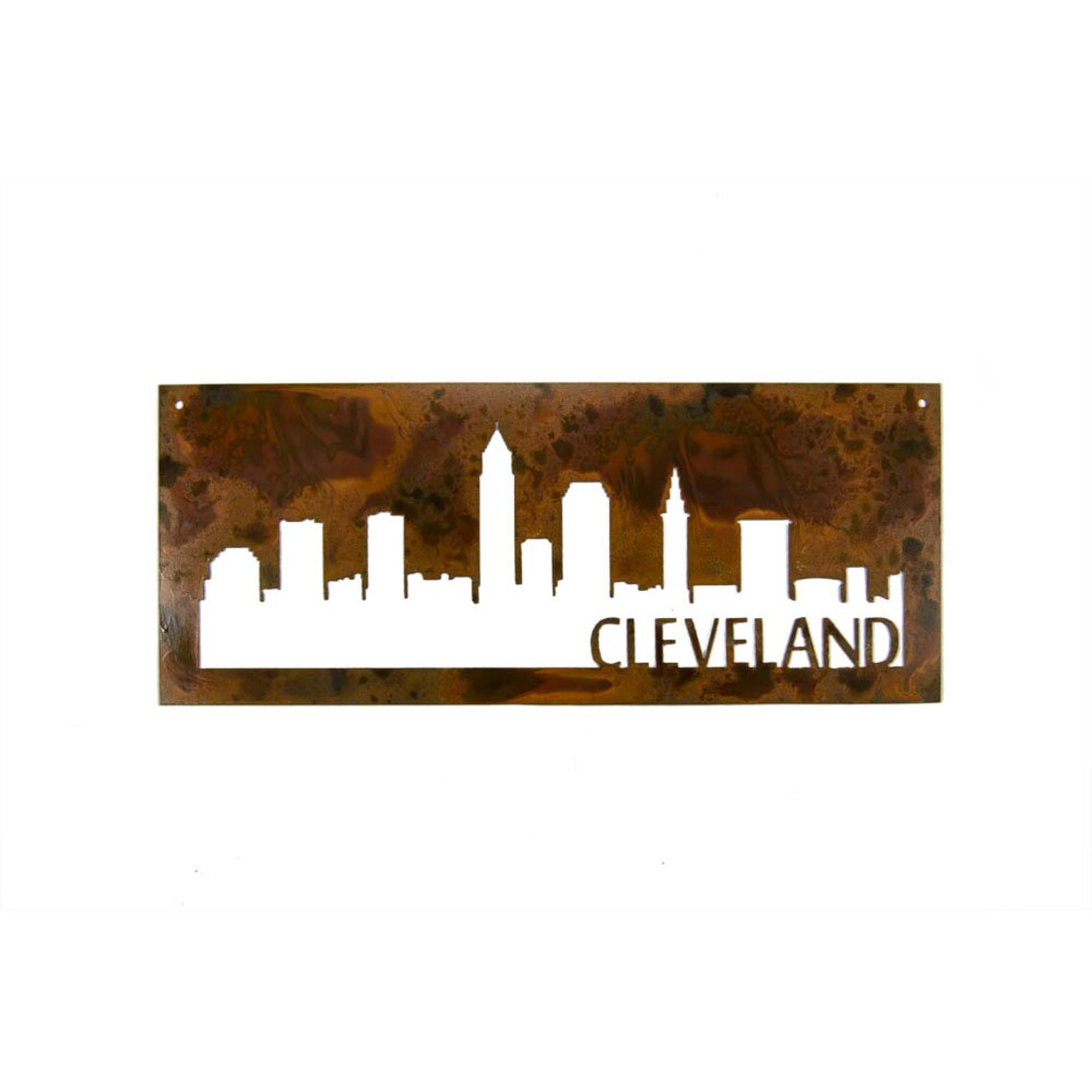 Cleveland Skyline Metal Art - Etsy