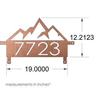 Mountain Address Sign Geometric Mountain Stainless Address Sign Modern ...