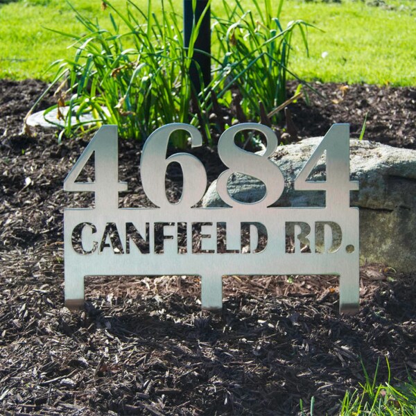Steel Address Sign - Etsy