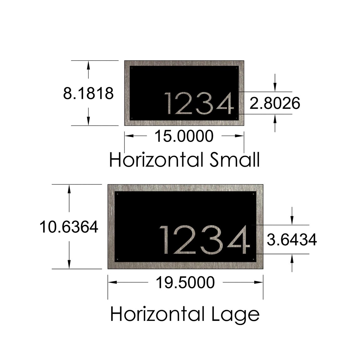 Modern Metal Address Sign Stainless Address Plaque Metal - Etsy