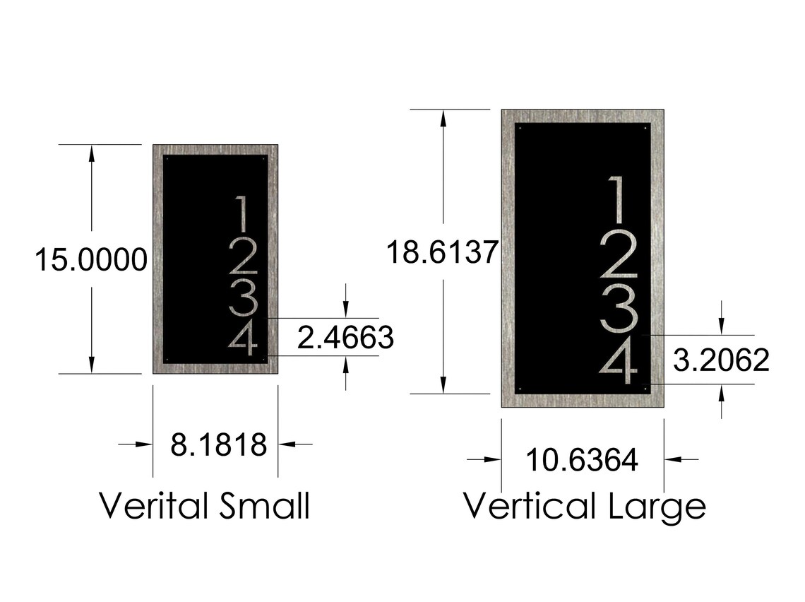 Modern Metal Address Sign Stainless Address Plaque Metal - Etsy