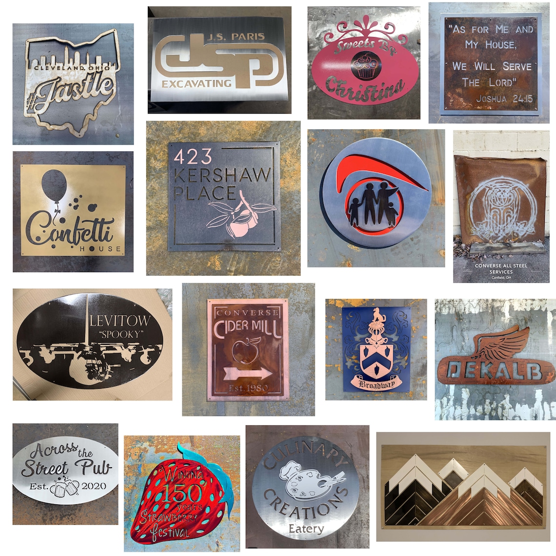 Custom Logo Sign Custom Metal Business Sign Your Metal - Etsy
