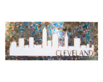 Cleveland Skyline Metal Art | Etsy