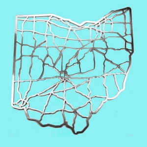 Ohio Map | Metal Wall Art | Ohio Decor | Ohio Gift | Unique Gift | Man ...