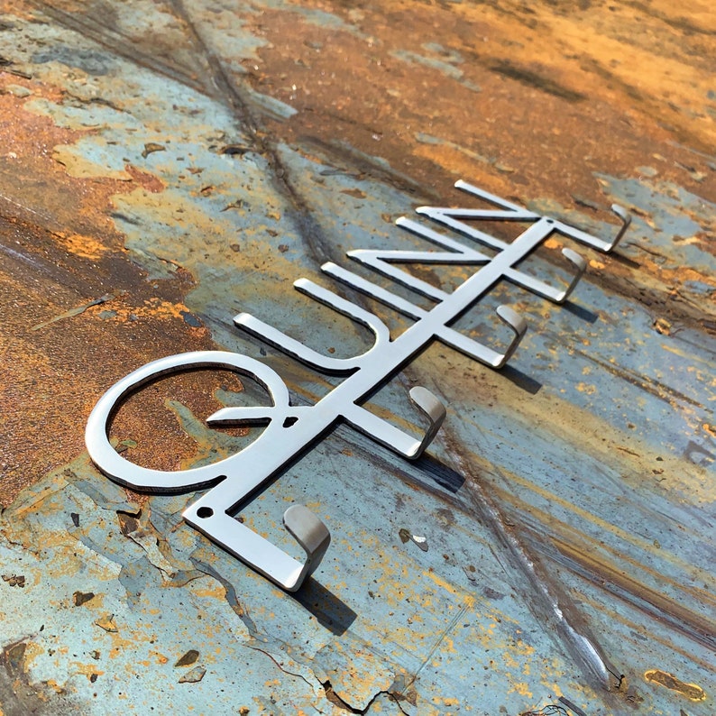 Personalized Coat Hooks Metal Wall Hanging Hooks Custom - Etsy