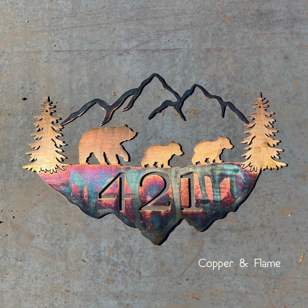 House Numbers Mountain Home - Etsy