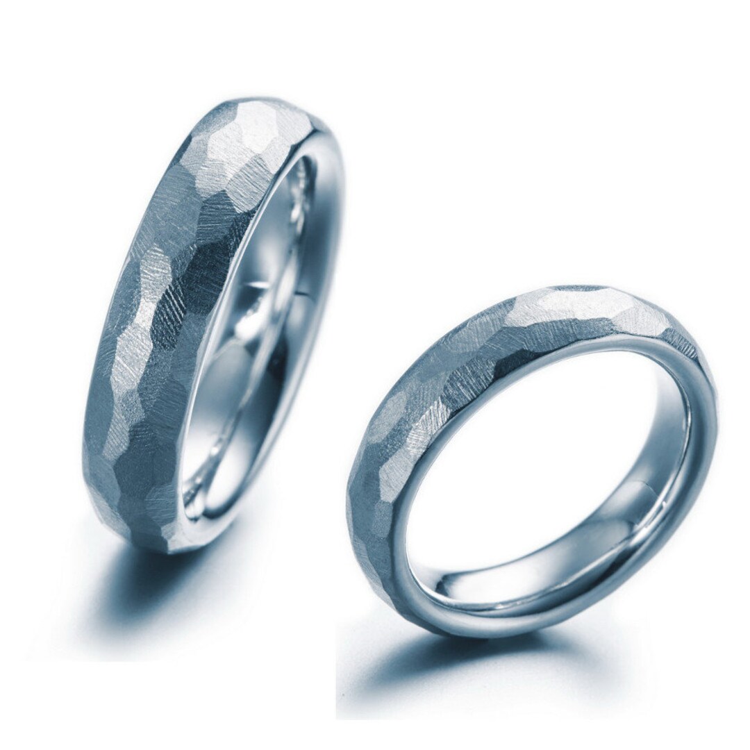 Wedding Rings Made of 8 Ct. White Gold | 6 Mm Wide | Oval Shape With ...