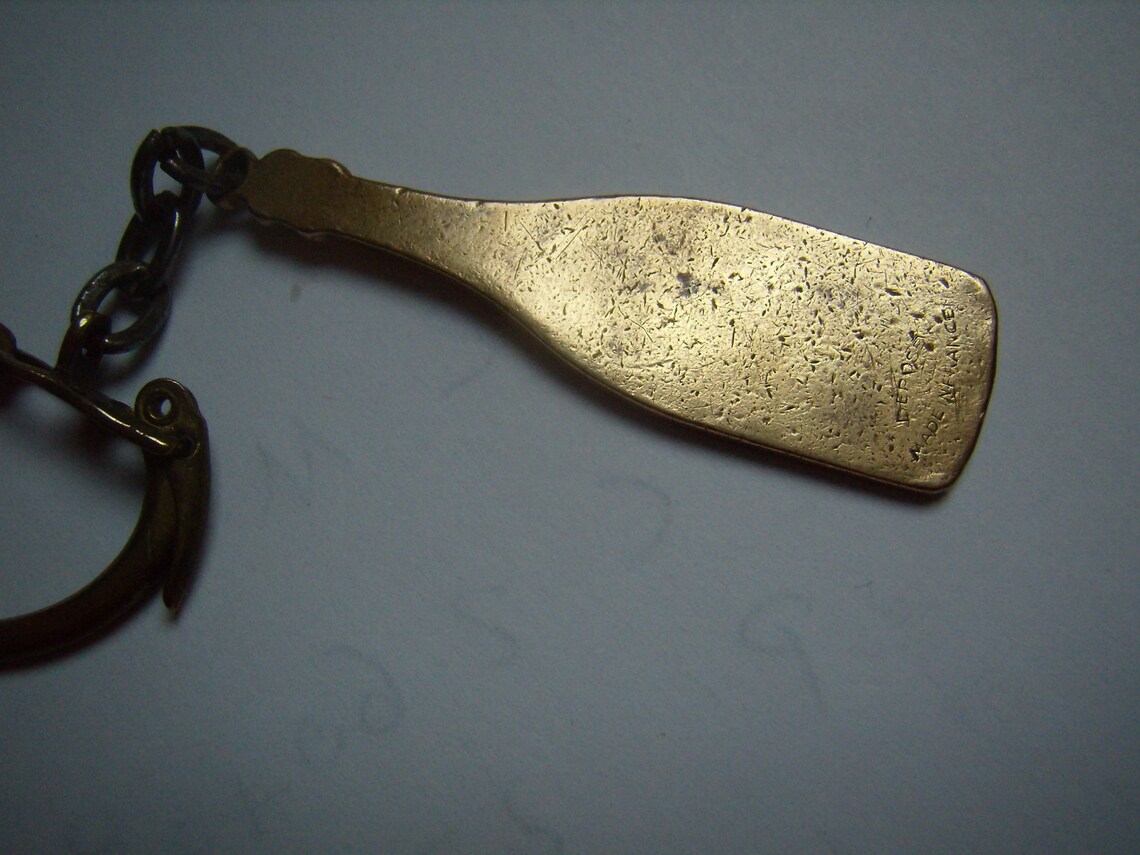 Rare original keyring gilded brass Champagne Advertising | Etsy