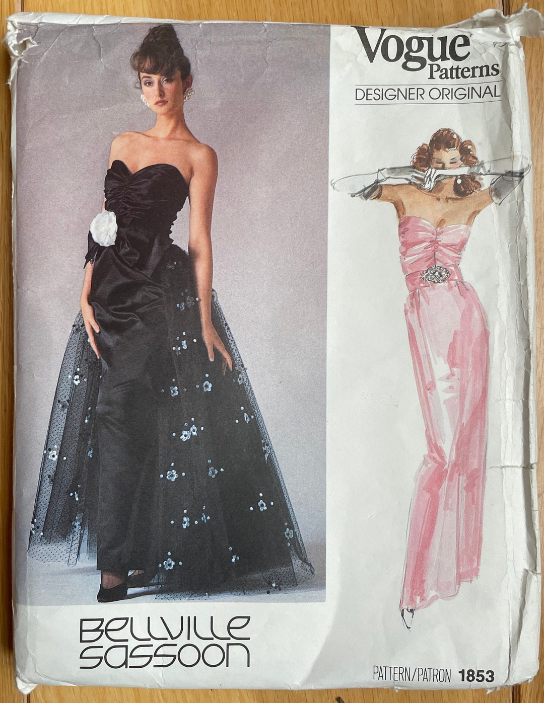 Vogue Bellville Sassoon Sewing Pattern 1853, Prom Dress, Occasion Size ...