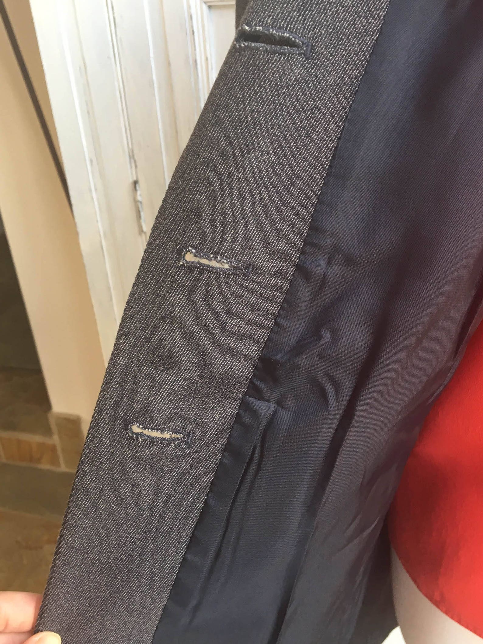 Vintage Viyella Jacket Ladies Riding Style Navy/grey/1990s Size UK 14 ...