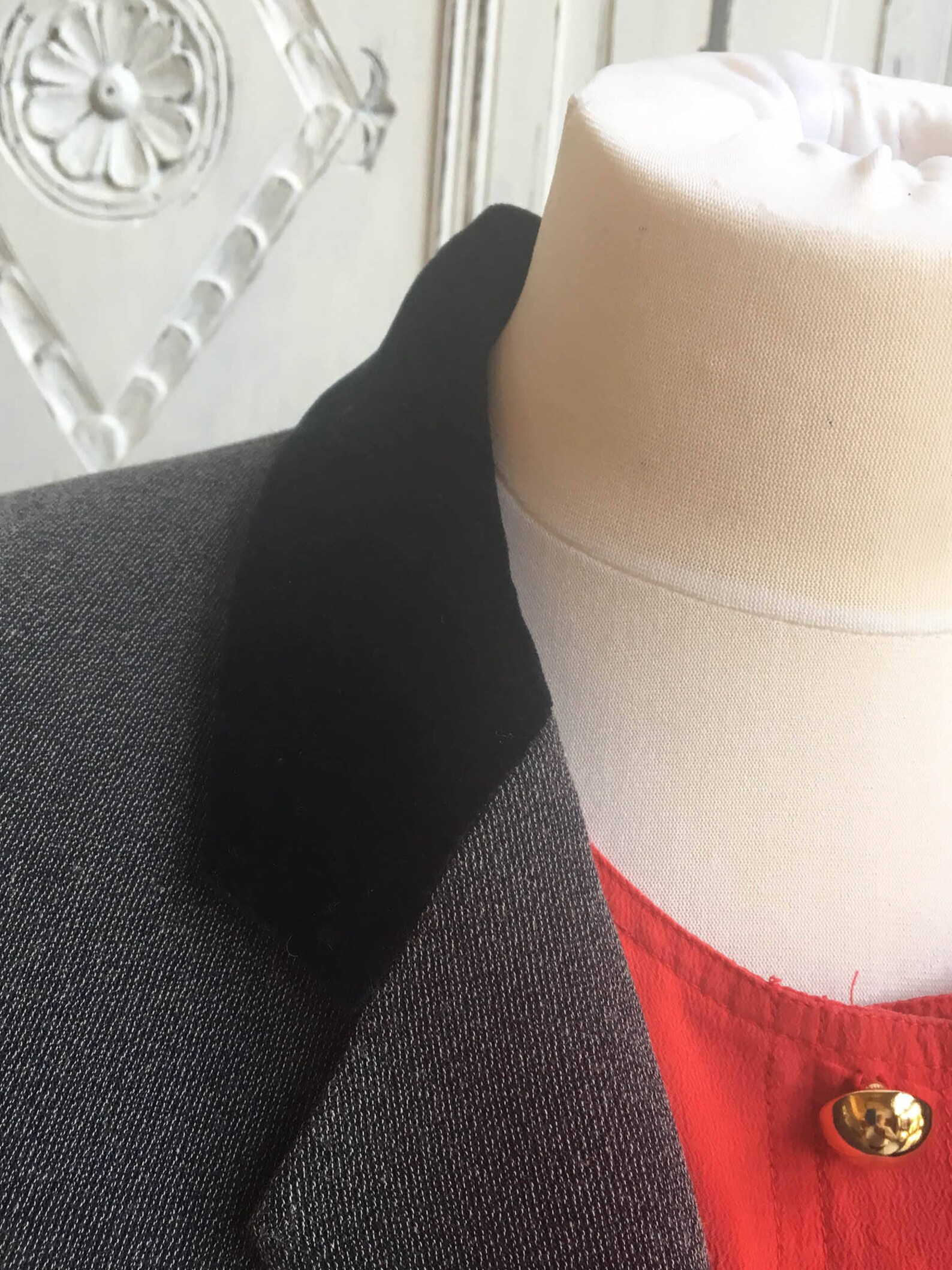 Vintage Viyella Jacket Ladies Riding Style Navy/grey/1990s - Etsy