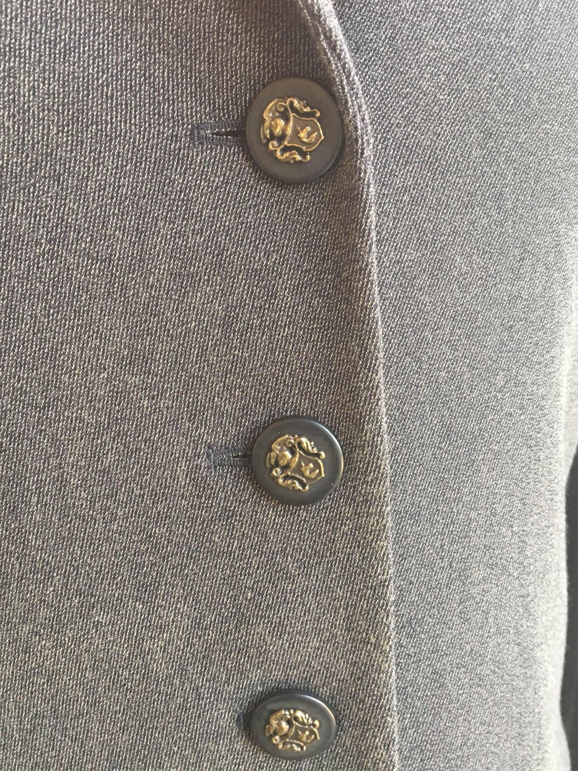 Vintage Viyella Jacket Ladies Riding Style Navy/grey/1990s Size UK 14 ...