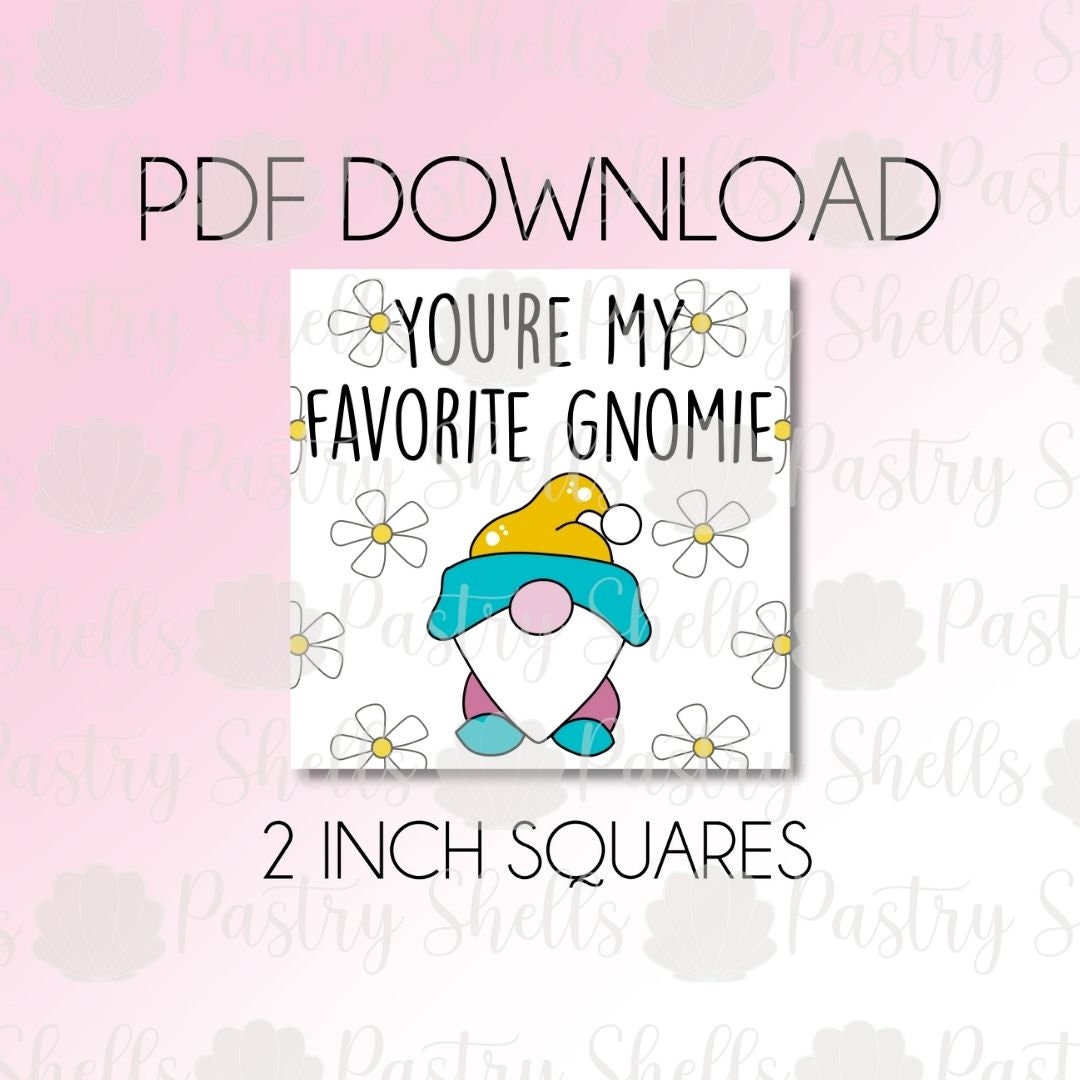 You're My Favorite Gnomie Gift Tag Collab With - Etsy