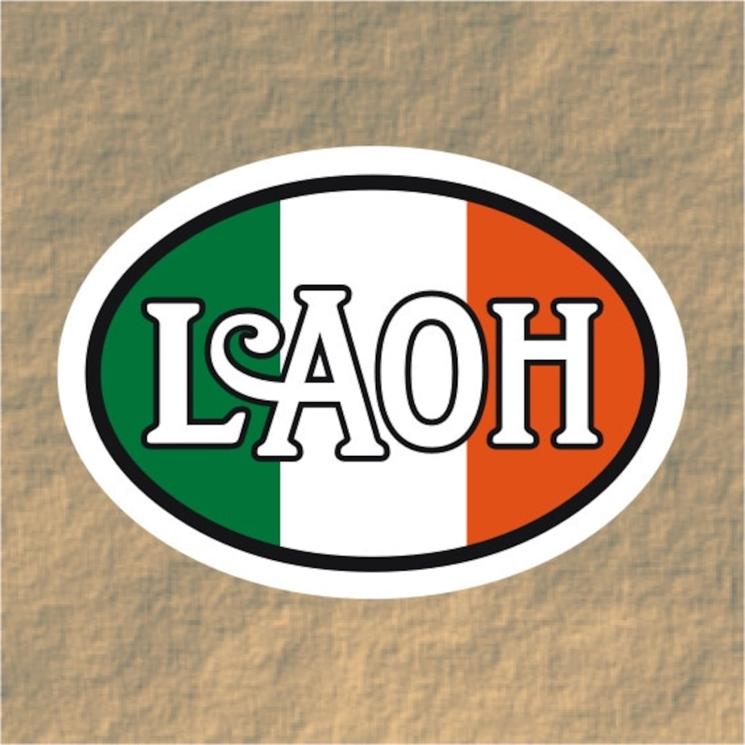 Sticker: LAOH - Ladies Ancient Order of Hibernians - Tricolor Sticker ...