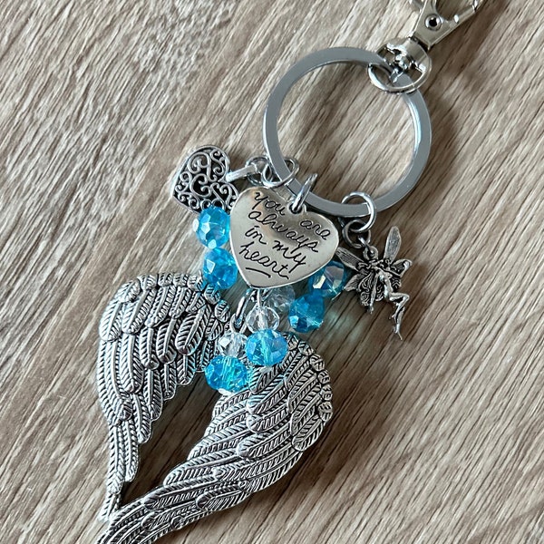 Angel Wing Key Chain - Etsy