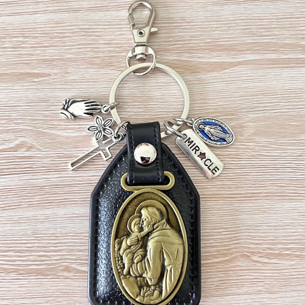 St Anthony Keychain - Etsy