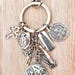 St Michael Keychain Keyring Key Chain Saint Michael Bag Charm Archangel ...