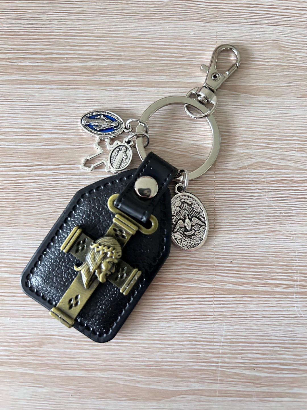 Jesus Keychain Crucifix Cross Keychain Jesus Bag Charm Jesus Christ Key ...