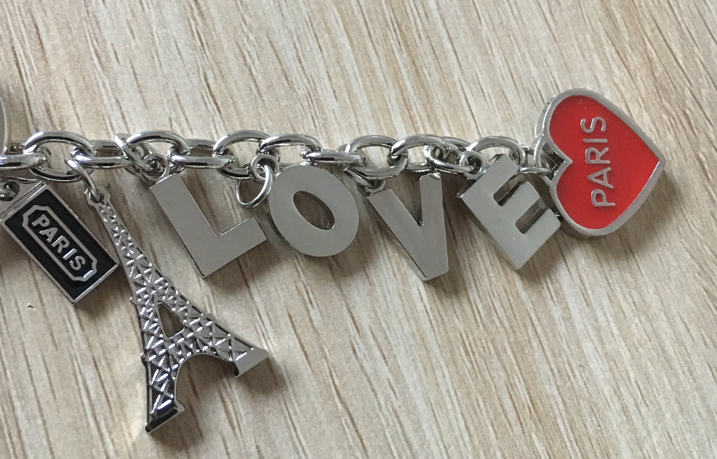 Eiffel Tower Keychain French Keyring I Love Paris Heart - Etsy Australia