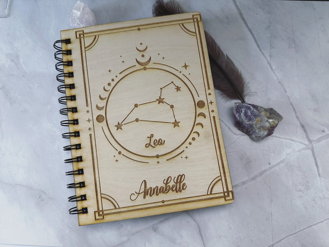 Personalized Zodiac Notebook Custom Celestial Journal - Etsy