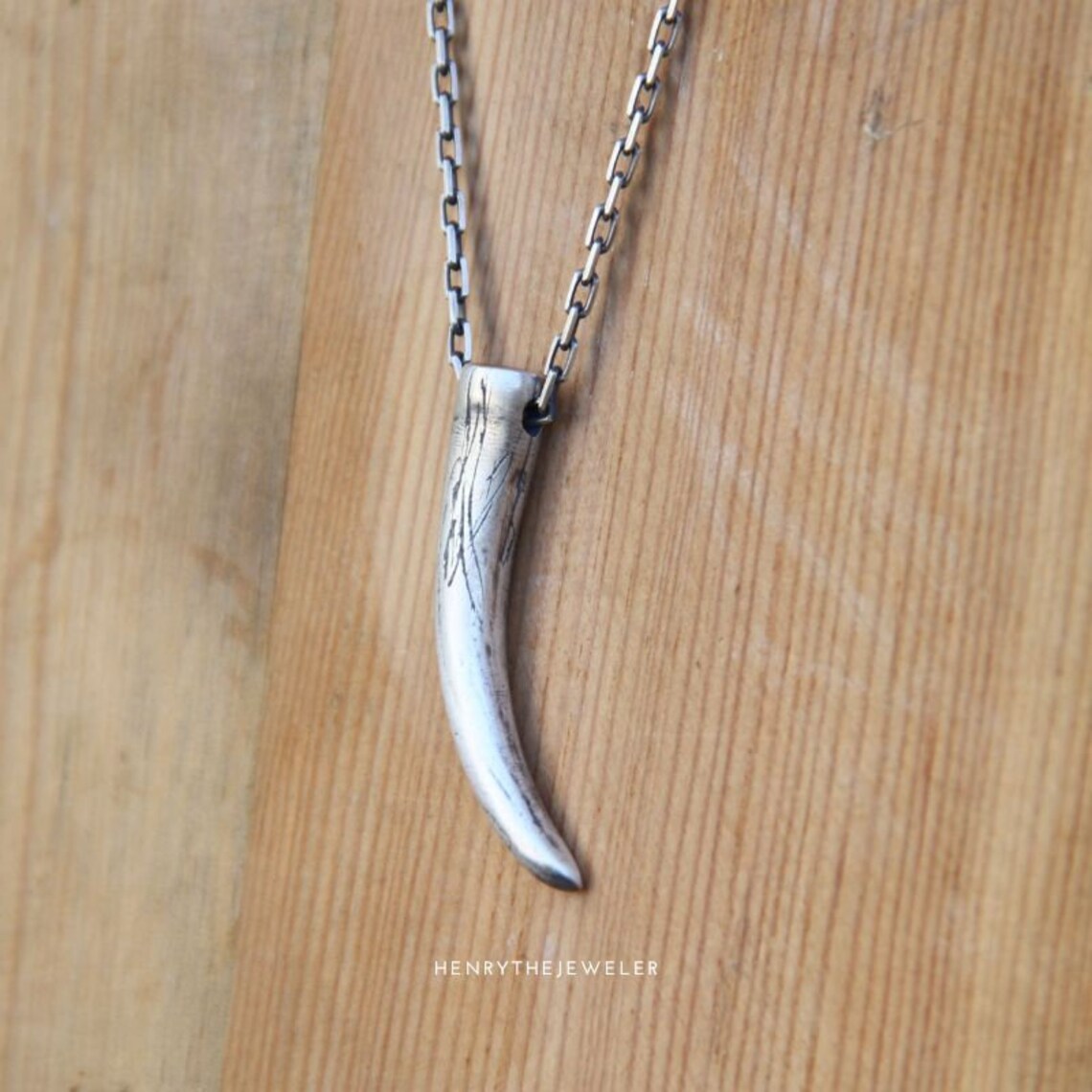 Silver Talisman SILVER Clow Silver Tooth RAW Pendant Raw Silver ...