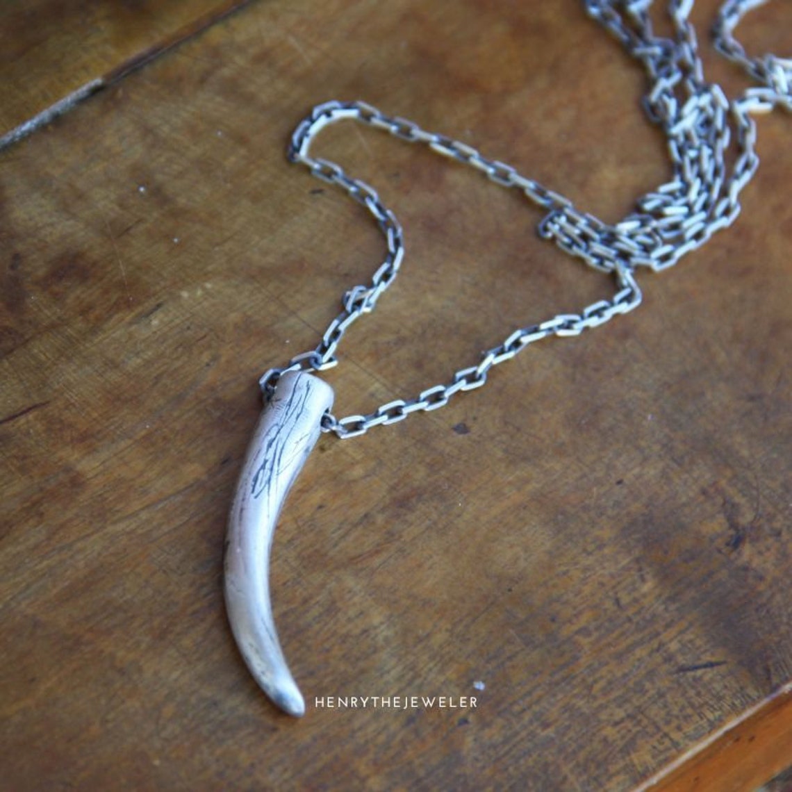 Silver Talisman SILVER Clow Silver Tooth RAW Pendant Raw Silver ...