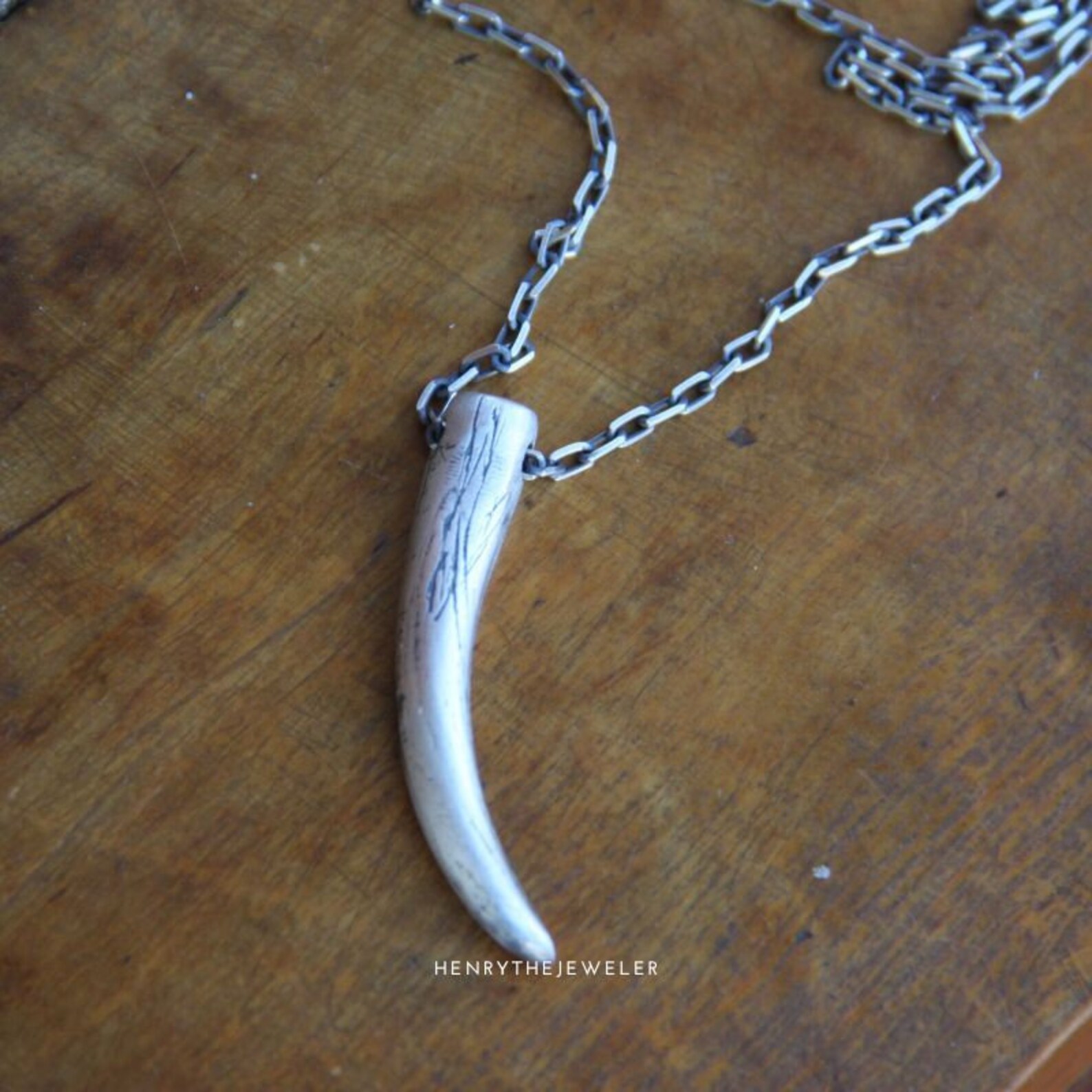 Silver Talisman SILVER Clow Silver Tooth RAW Pendant Raw Silver ...