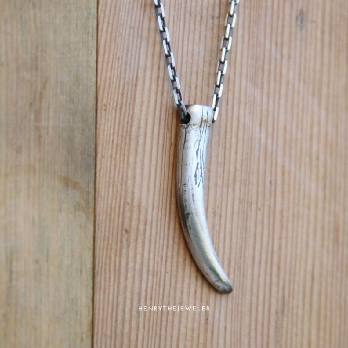 Silver Talisman SILVER Clow Silver Tooth RAW Pendant Raw Silver ...